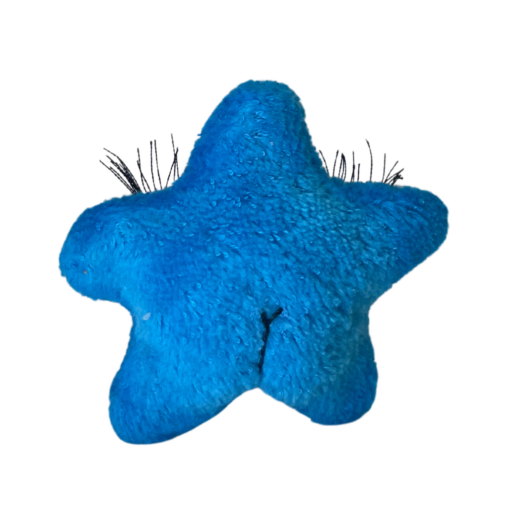 luminescent little ice blue star plushie – bestie star plushies