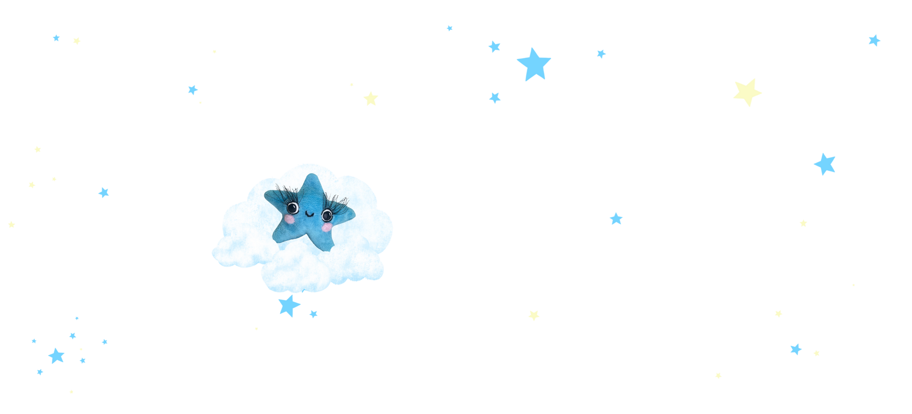 luminescent little ice blue star plushie – bestie star plushies