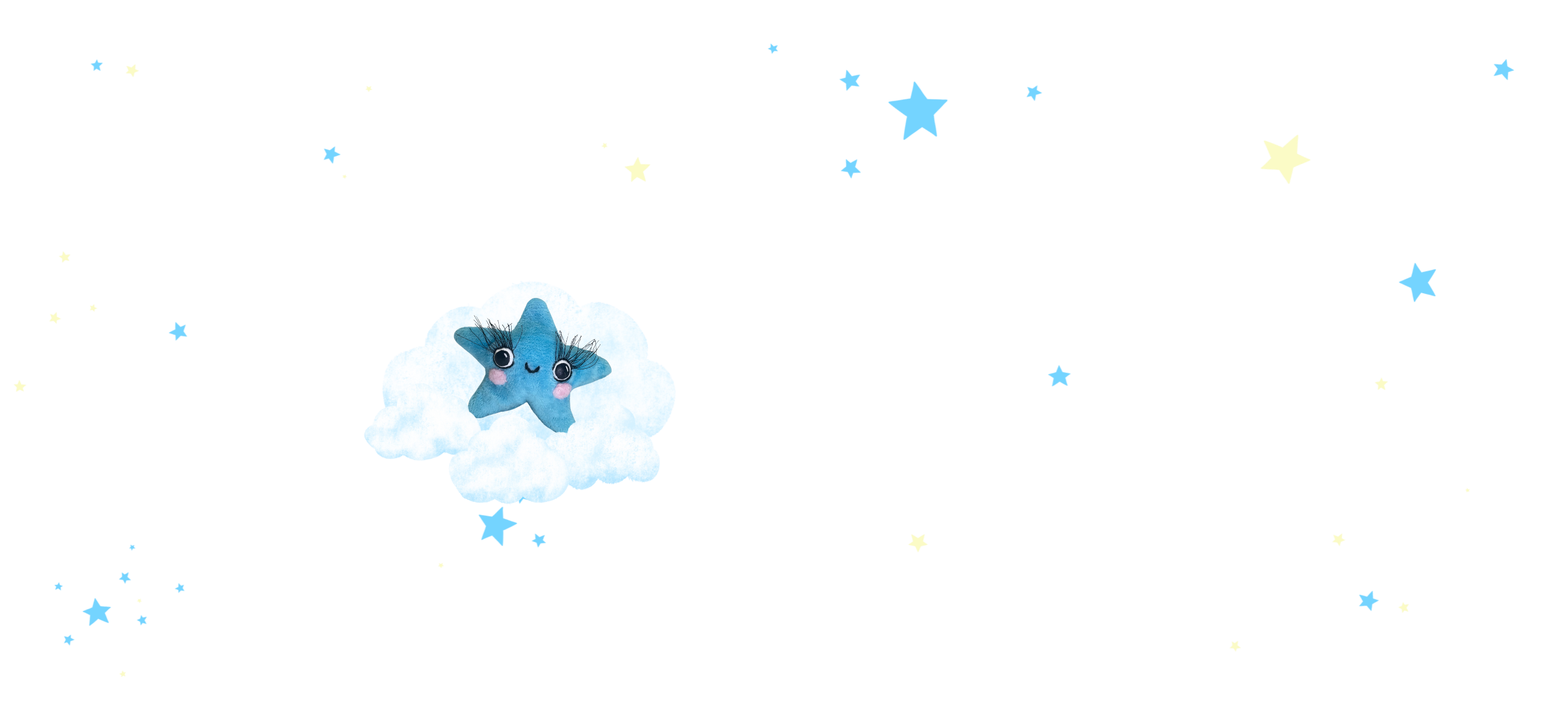 luminescent little ice blue star plushie – bestie star plushies