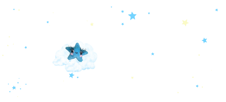 luminescent little ice blue star plushie – bestie star plushies
