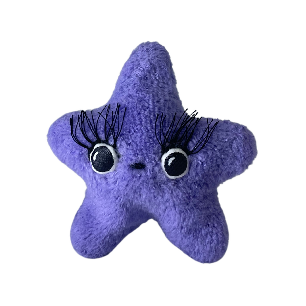 luminescent little ice blue star plushie – bestie star plushies